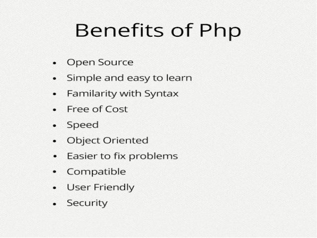 10 benefits of php over other languages