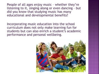 10 benefits of studying music | PPTX