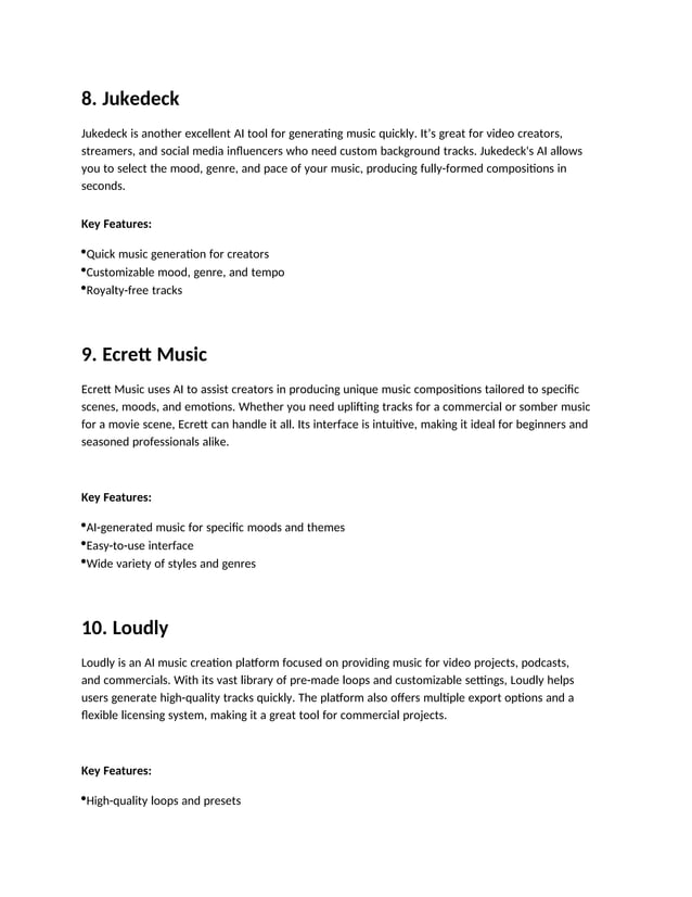 10 Best AI Music Creation Tools to Try in 2025.ppt