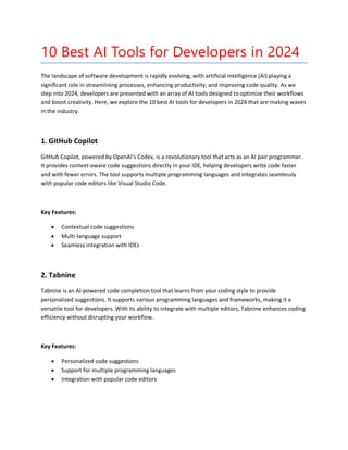10 Best AI Tools for Developers in 2024.pdf