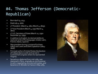 10 Best American Presidents | PPTX | Politics