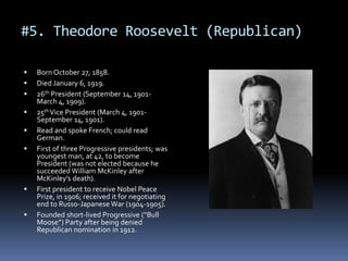 10 Best American Presidents | PPTX