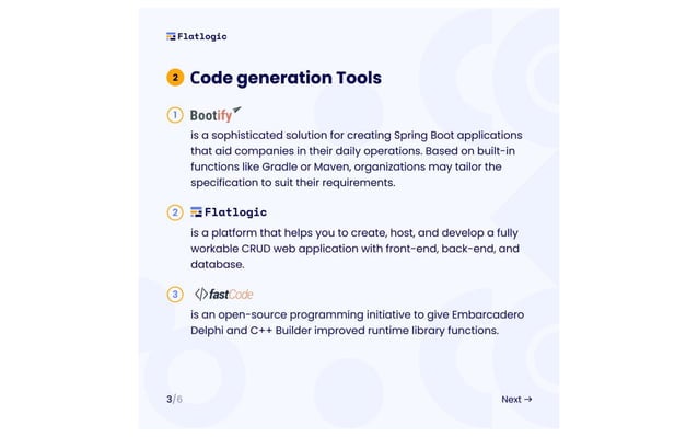 10+ Best code generation tools | PPTX | Computing | Technology & Computing