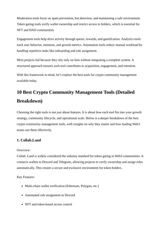 10 Best Crypto Community Management Tools for Telegram & Discord (2026 ...