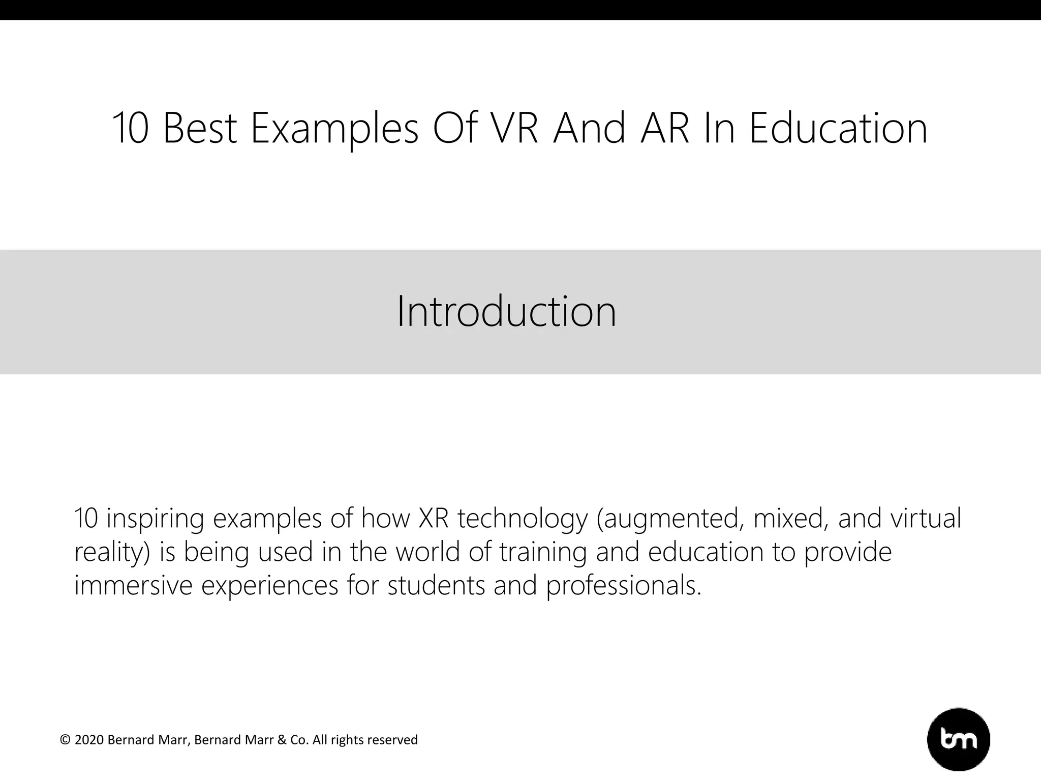 10 Best Examples Of VR And AR In Education | PPT