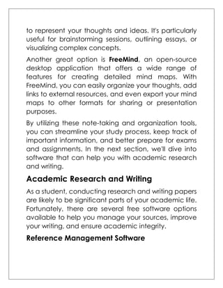 10 Best Free Softwares for Students to Enhance Their Skills | PDF