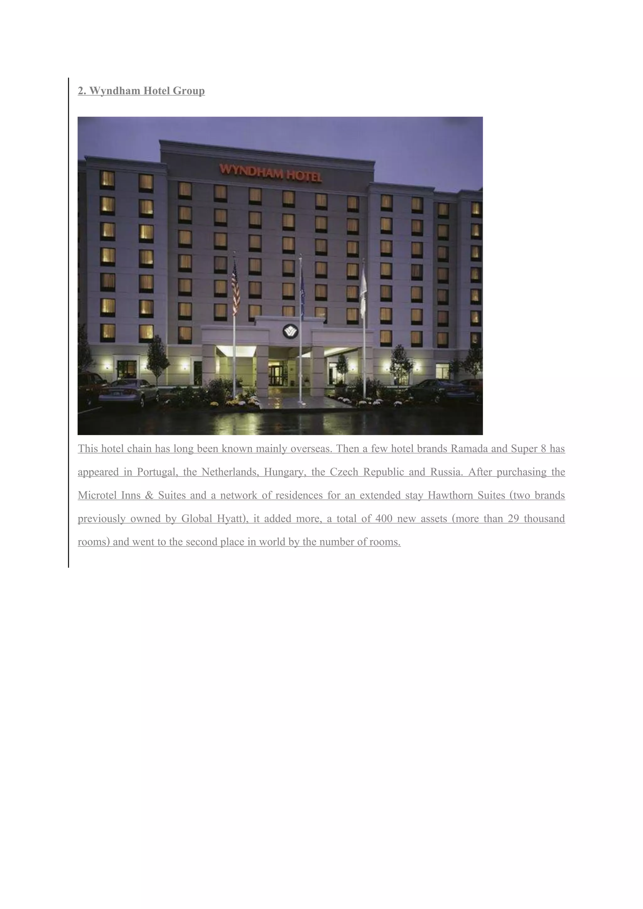 10 best hotel chains | PDF