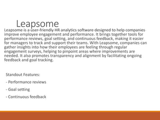 A Guide to the 10 Best HR Analytics Software 2024 | PPT