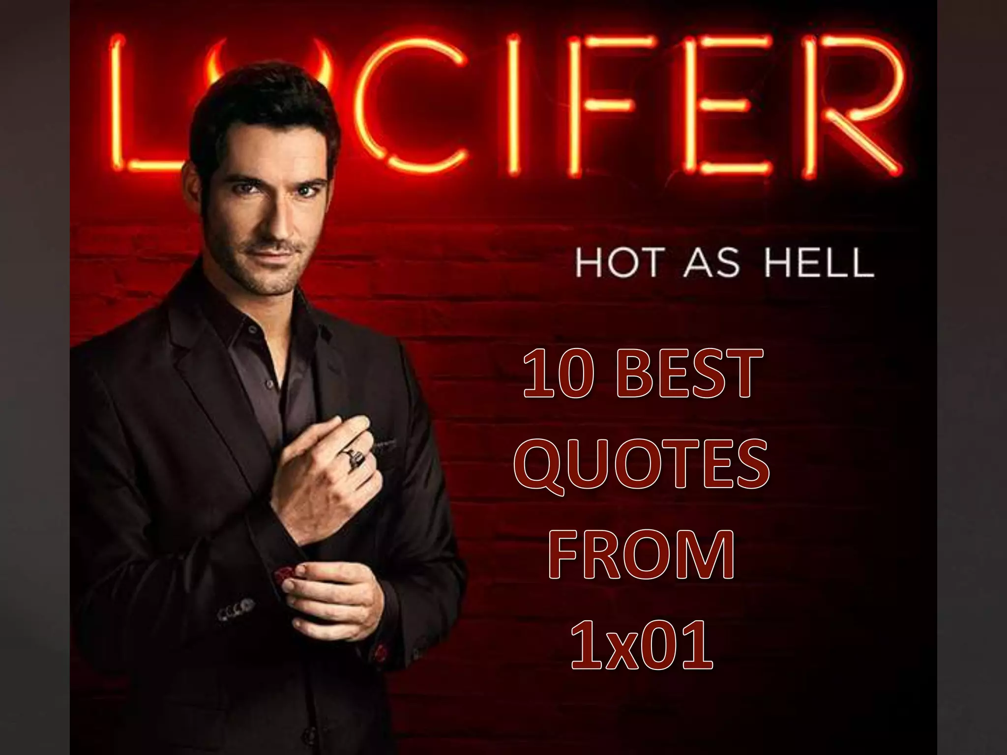 10 Best Lucifer Quotes from 1x01 - Pilot | PPTX