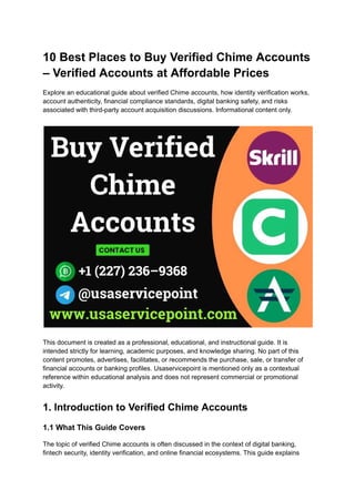 10 Best Places to Buy Verified Chime Accounts – Verified Accounts at ...