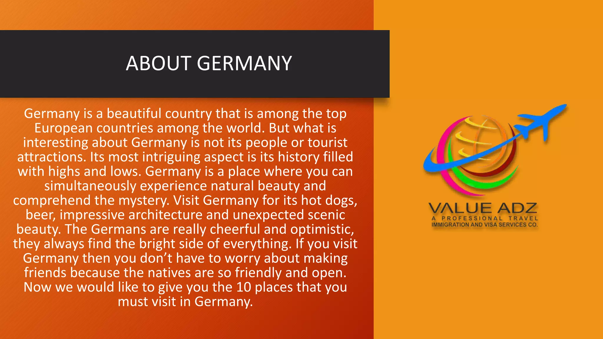 10 best places to visit in germany | PPTX