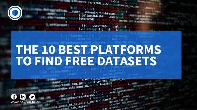 10 best platforms to find free datasets | PDF