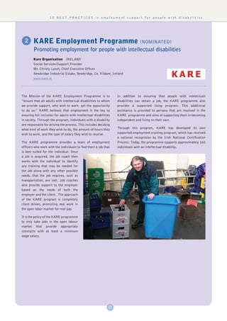 10 best practices in employment support for people with disabilities | PDF