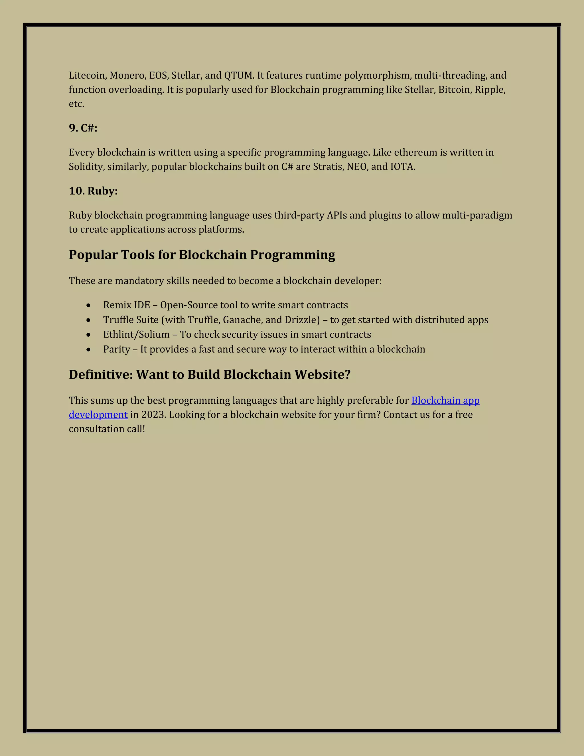 10 Best Programming Languages for Blockchain in 2023.pdf