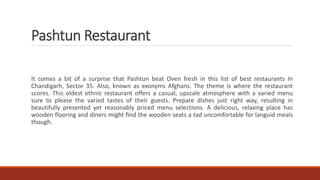 10 Best Restaurants in Chandigarh – Trusted Business Reviews | PPTX