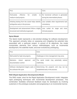 10 Best Software Development Models And Their Application Areas | PDF