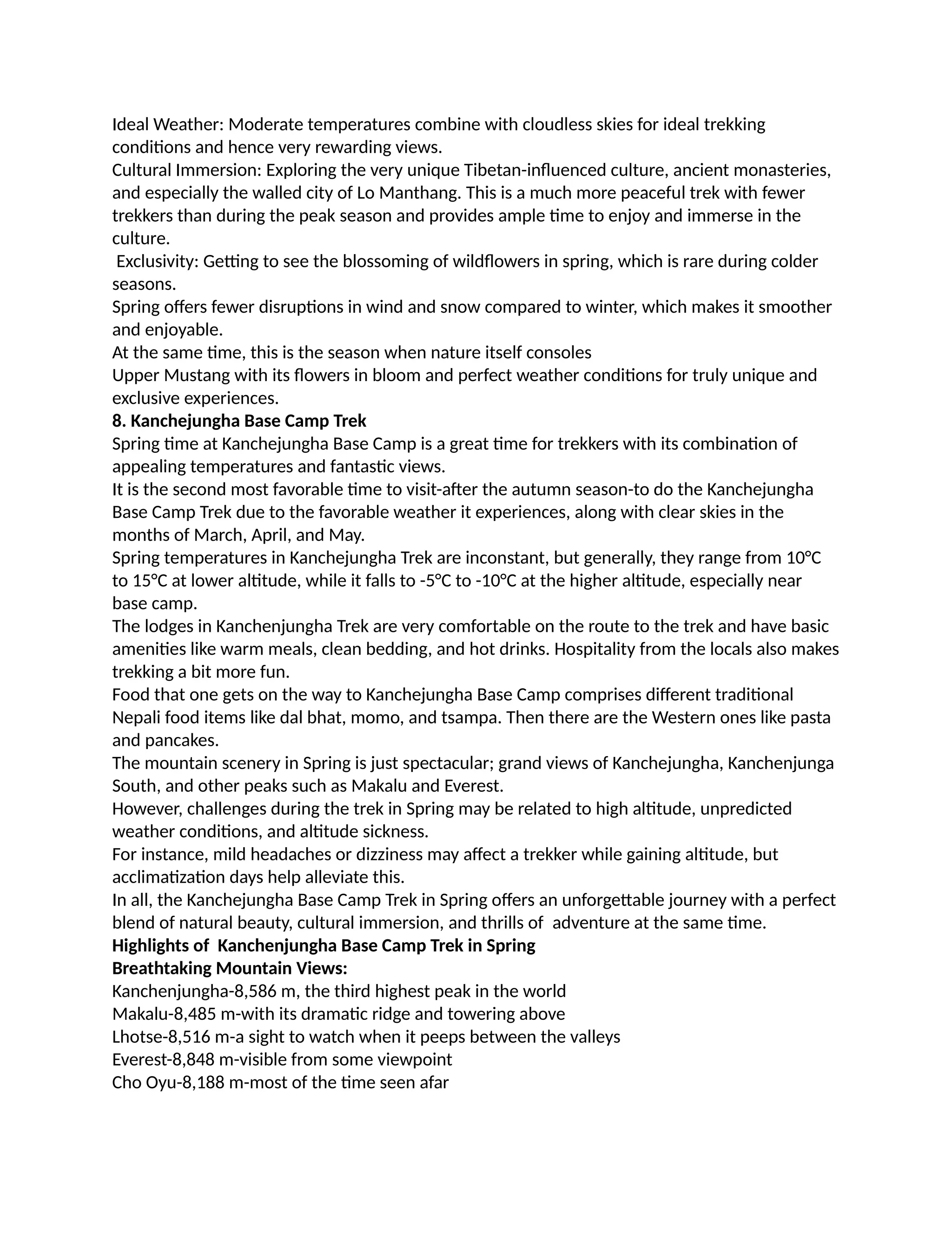 10 Best Spring Treks in Nepal. docx | DOCX