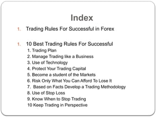 10 Best Trading Rules For Successful Trading | PPTX