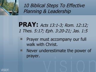 10 Biblical Steps to Effective Planning & Leadership | PPT