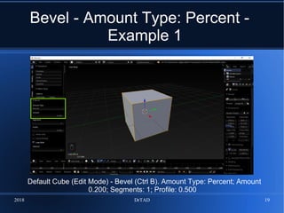 DrTAD 10. Blender software. Bevel | PDF