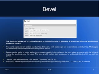DrTAD 10. Blender software. Bevel | PDF