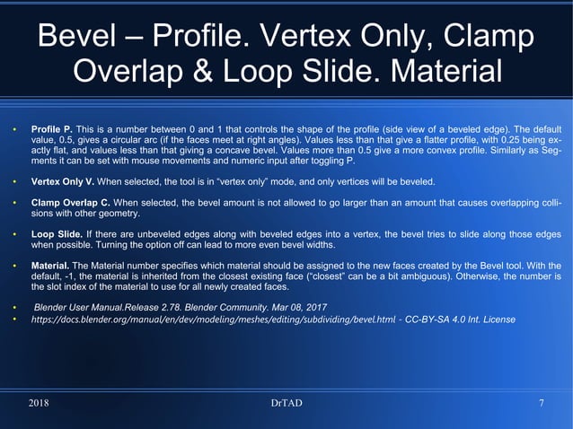 DrTAD 10. Blender software. Bevel | PDF