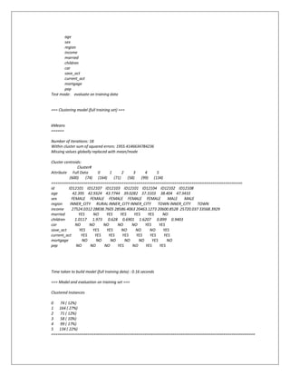 Clustering and Regression using WEKA | PDF