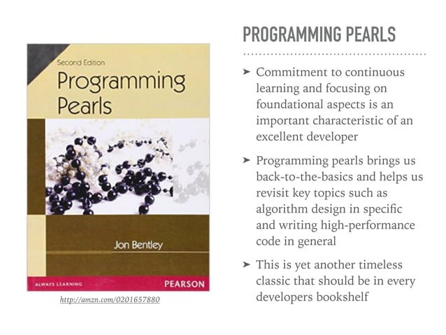 10 books that every developer must read | PPT