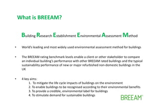 BREEAM and Environmental Assessment Methods Amanda Gallagher EASLAR | PDF