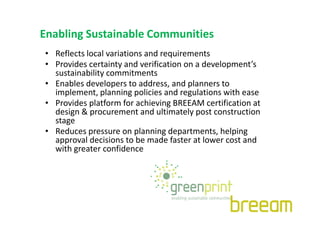 BREEAM and Environmental Assessment Methods Amanda Gallagher EASLAR | PDF