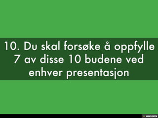 10 Bud for presentasjoner | PPT