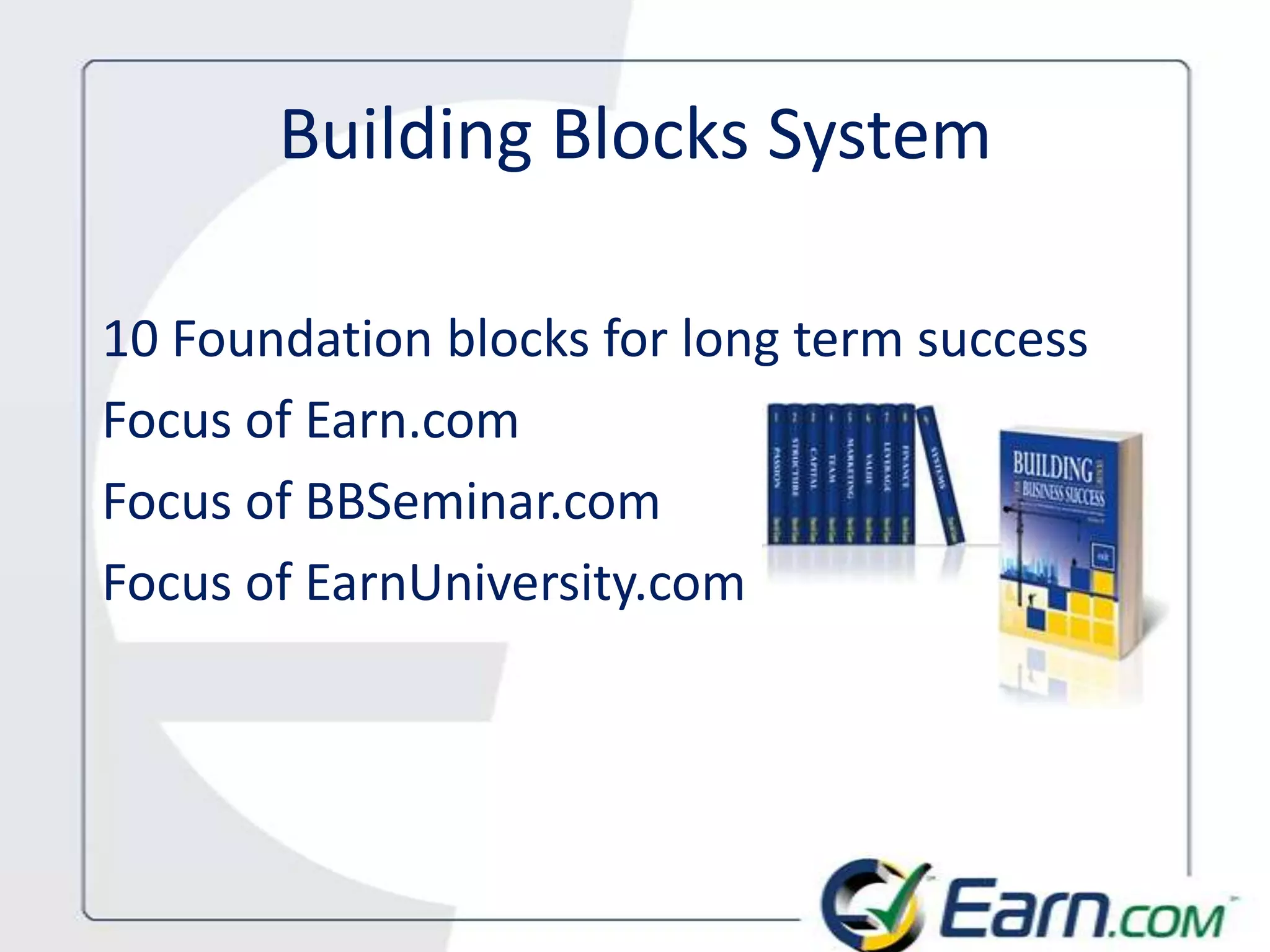 10 Building Blocks to Business Success | PPTX