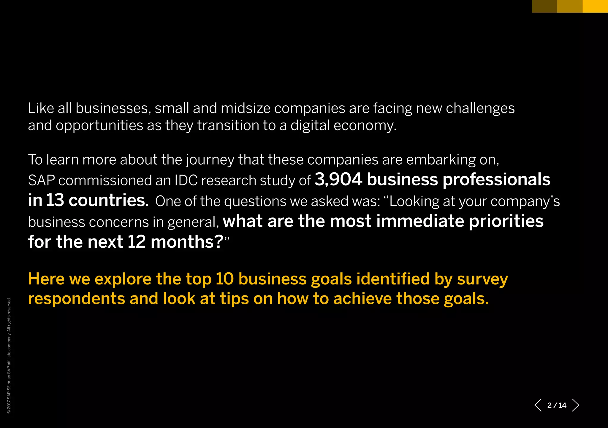TOP 10 Business Goals for Small and Midsize Companies and How to ...