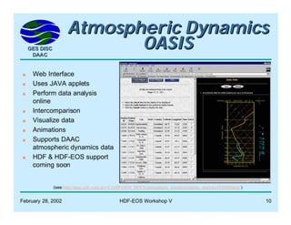 HDF and HDF-EOS Experiences and Applications | PPT