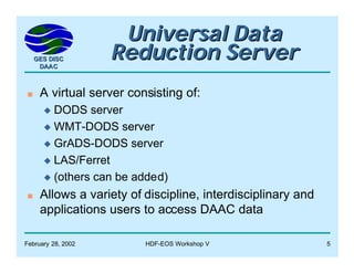 HDF and HDF-EOS Experiences and Applications | PPT