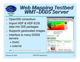 HDF and HDF-EOS Experiences and Applications | PPT