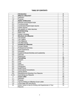 How To Write Resumes EBook | PDF