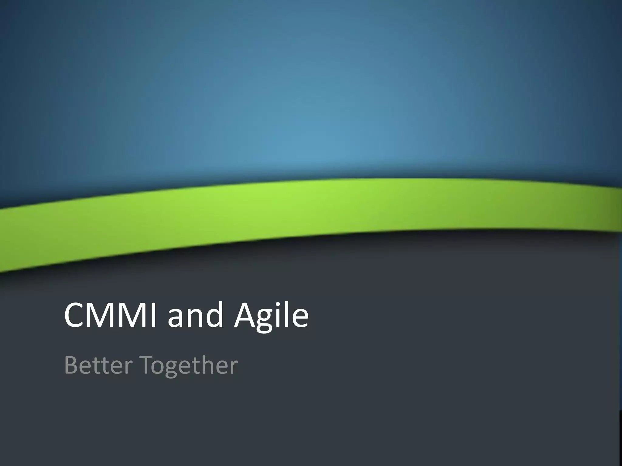 CMMI and Agile | PDF