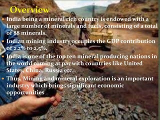MINING IN INDIA | PPTX