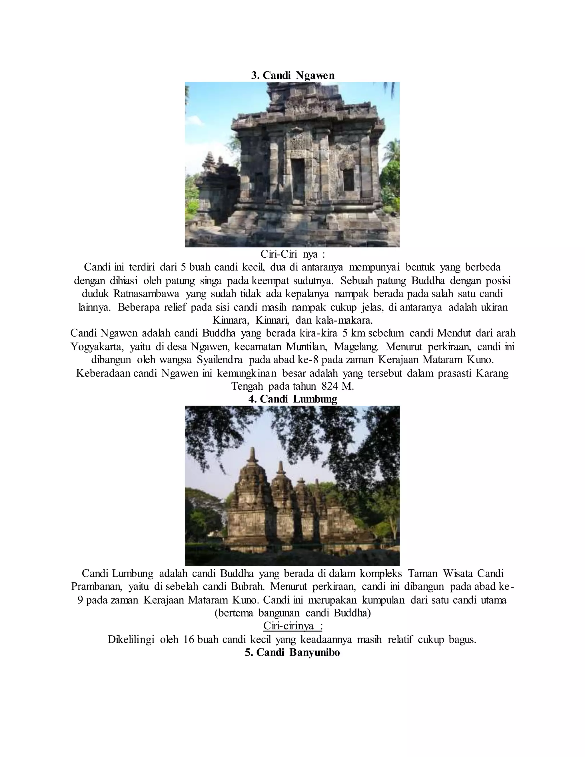 10 candi budha dan hindu di indonesia | PDF