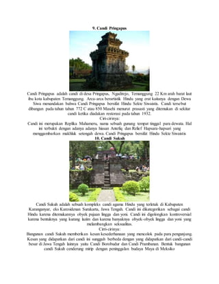 10 candi budha dan hindu di indonesia | PDF