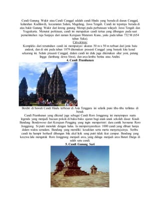 10 candi budha dan hindu di indonesia | PDF