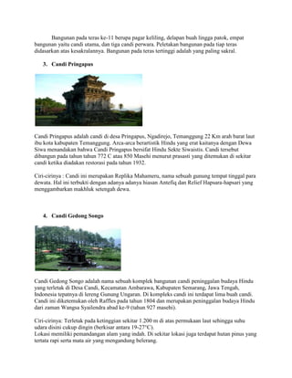 Candi Hindu Budha | DOCX