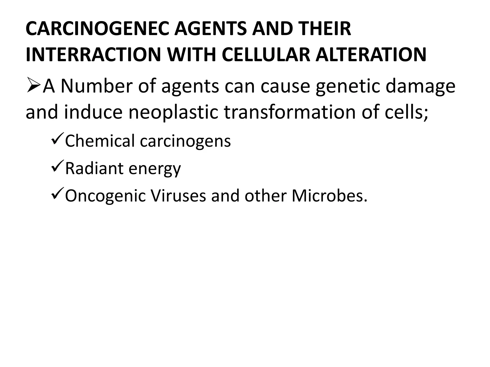 CARCINOGENESIS (basic introduction to carcinogenesis) | PPTX