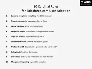 10 Cardinal Rules for Salesforce.com User Adoption | PPTX