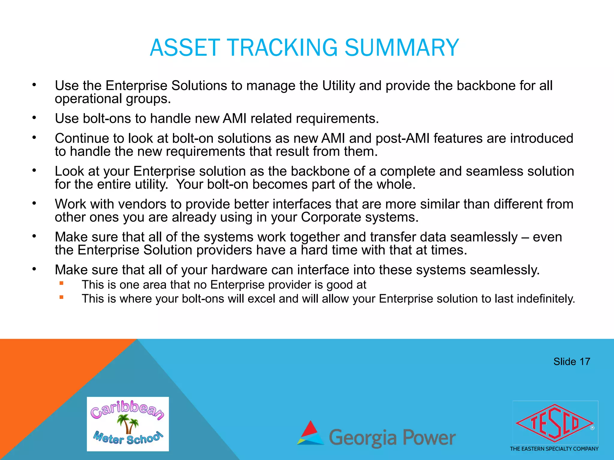 Meter Asset Tracking and the Power of Analytics in an AMI System | PPT ...