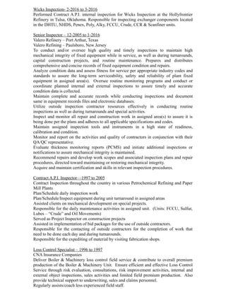 Lester_Coleman_Resume | DOC | Manufacturing Industry | Industries