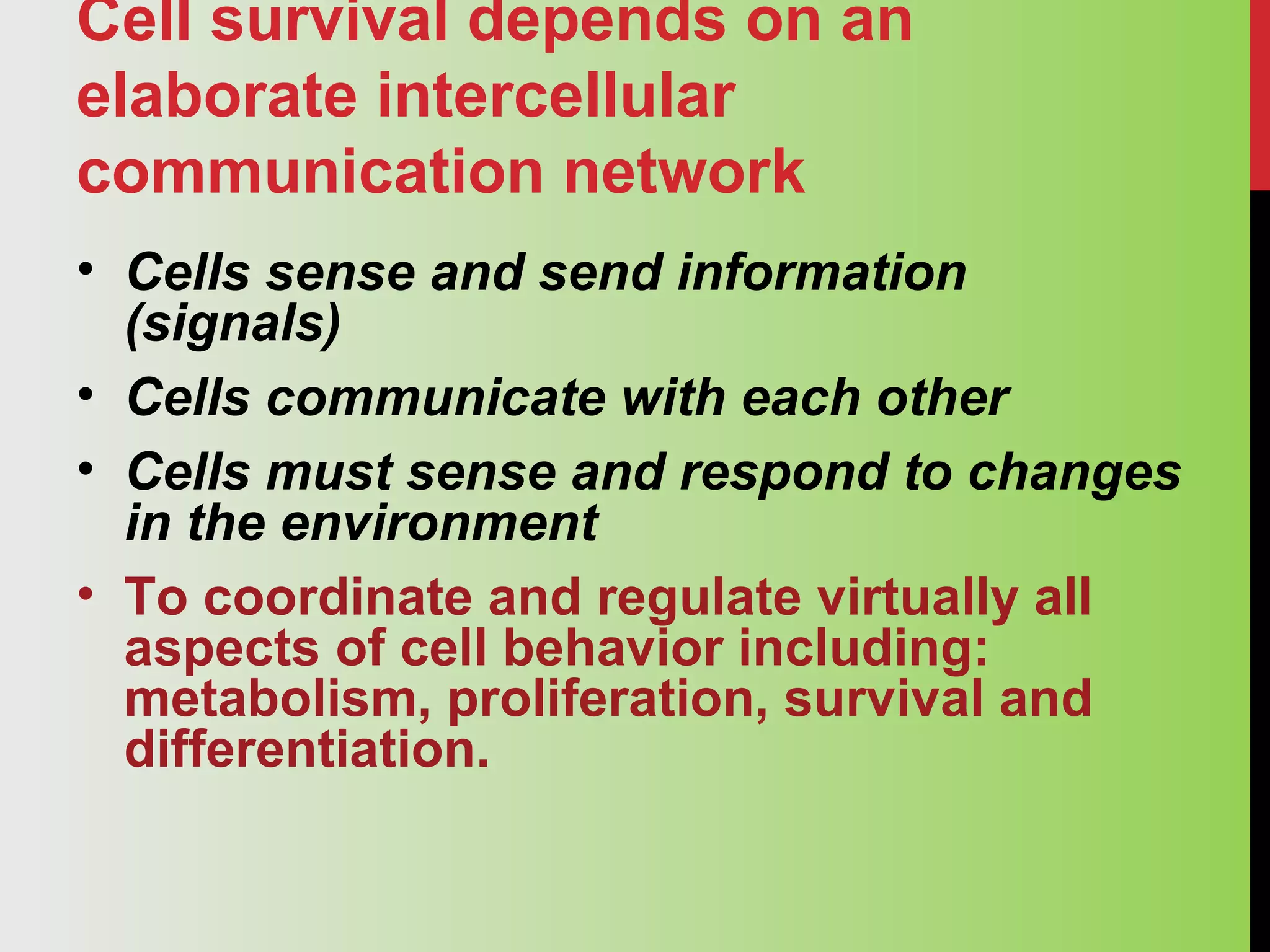 Cellular communication (signal transduction) | PPT