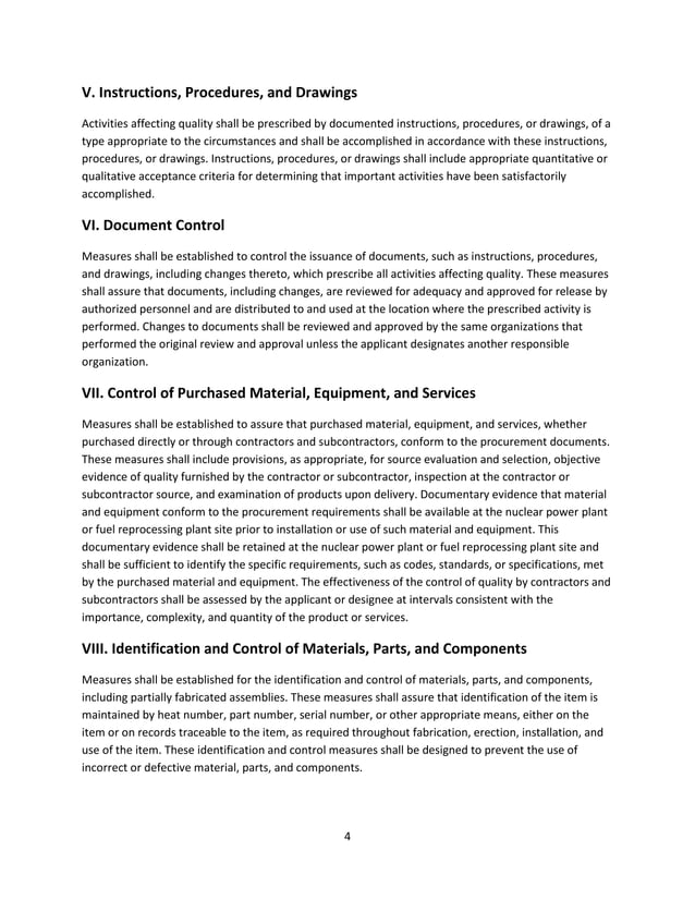 10 CFR 50 Appendix B | PDF