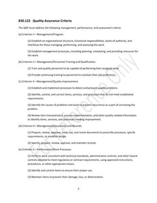 10 CFR 830 Subpart A | PDF | Business | Business and Finance